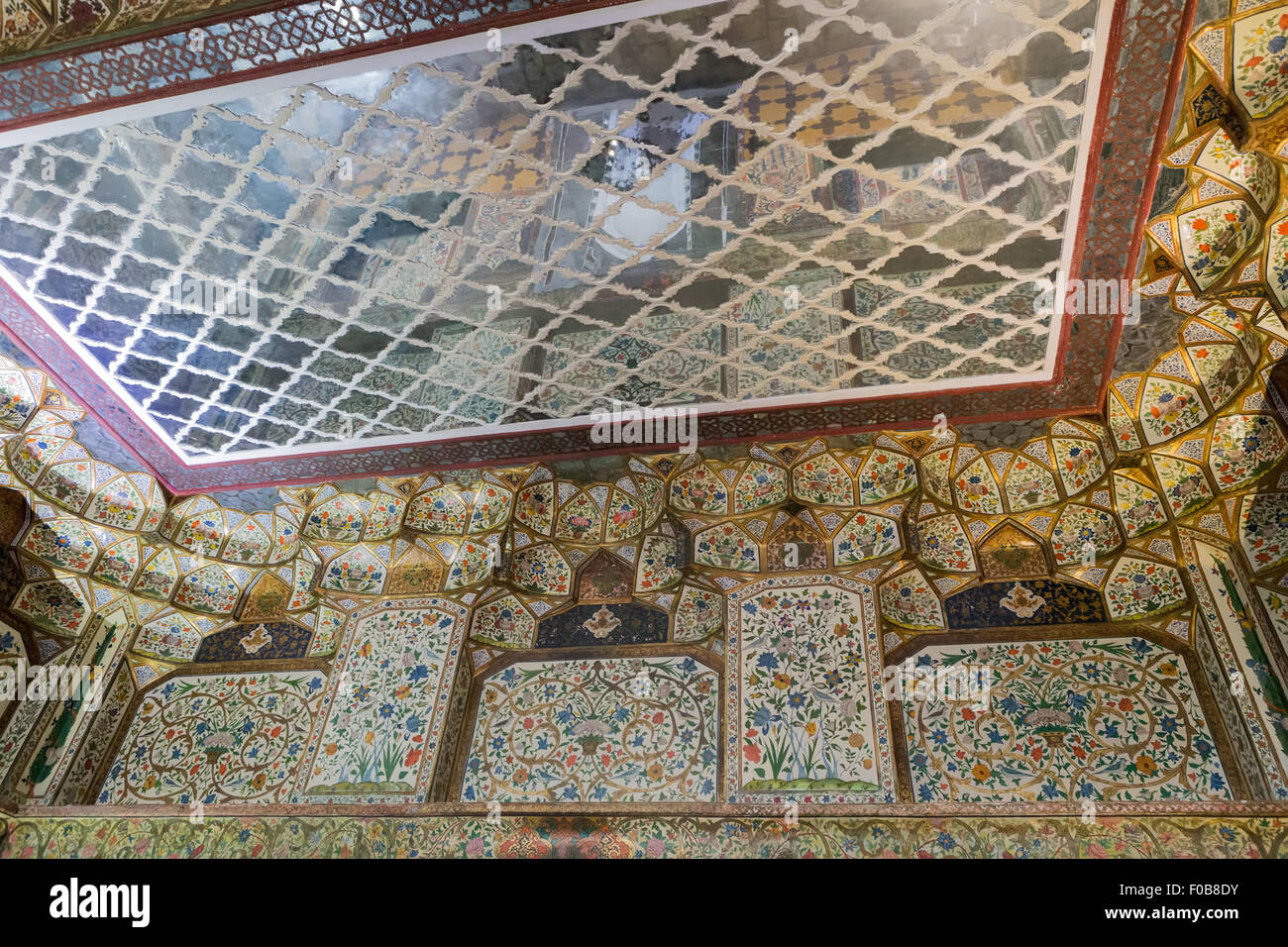 Interior, UNESCO Royal Summer Palace of Sheki (Shaki, Seki) Khan aka ...