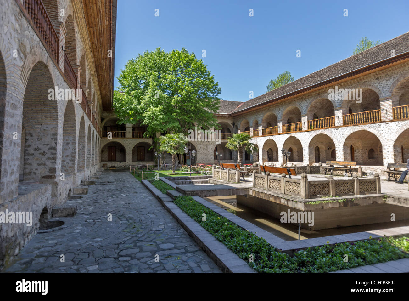 Caravanserai, Sheki (Shaki, Seki), Azerbaijan Stock Photo - Alamy