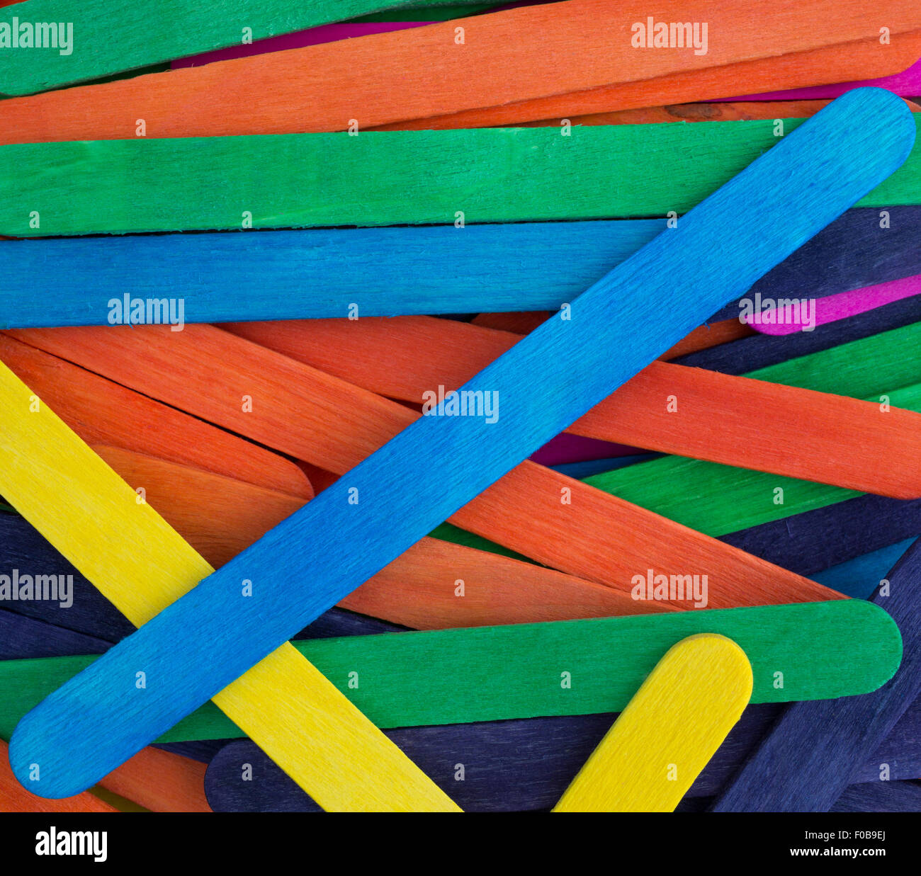 A close view of colorful craft sticks Stock Photo - Alamy