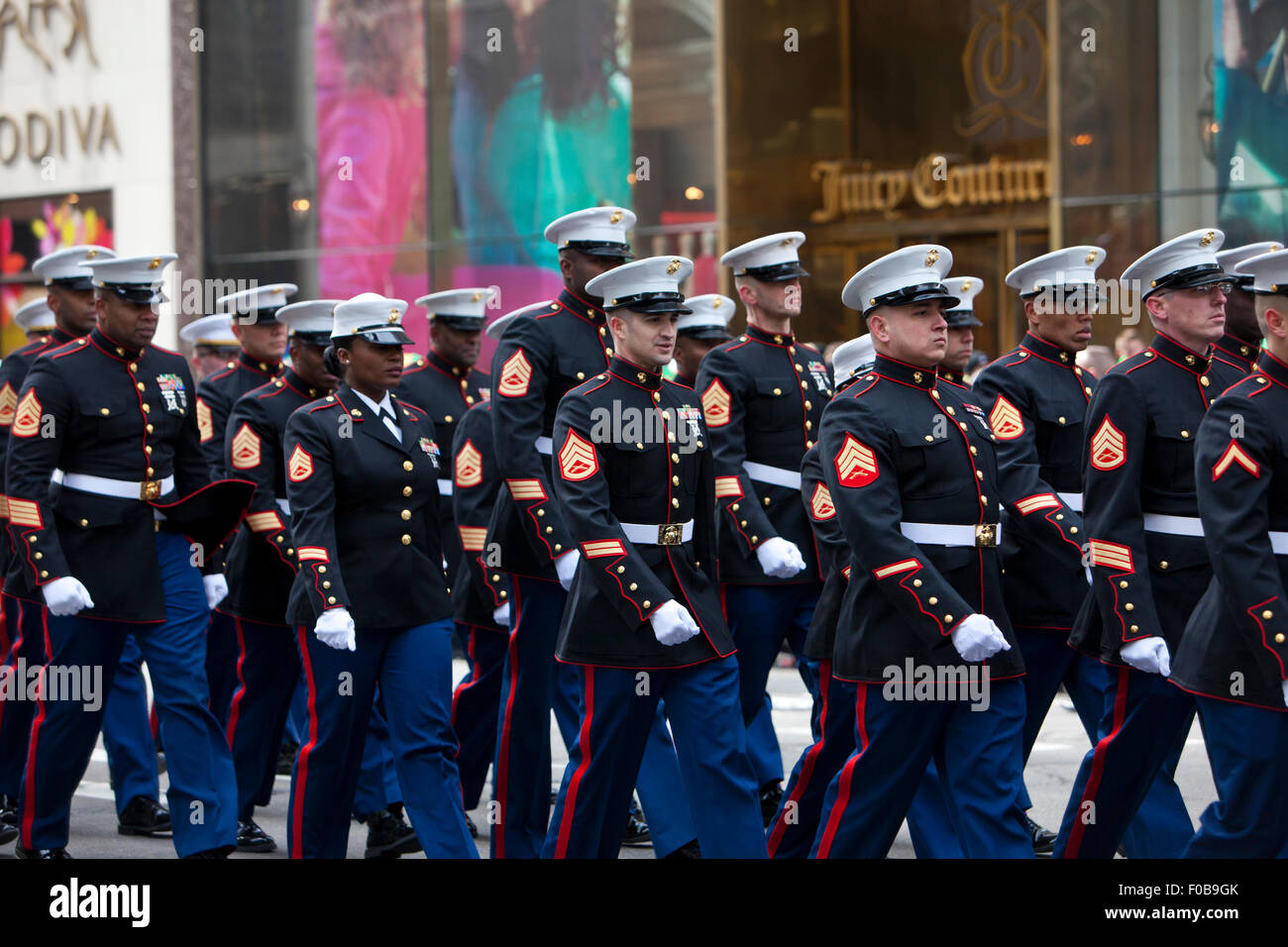 NEW YORK, NY, USA - MAR 17, 2014: The annual St. Patrick's Day Parade ...