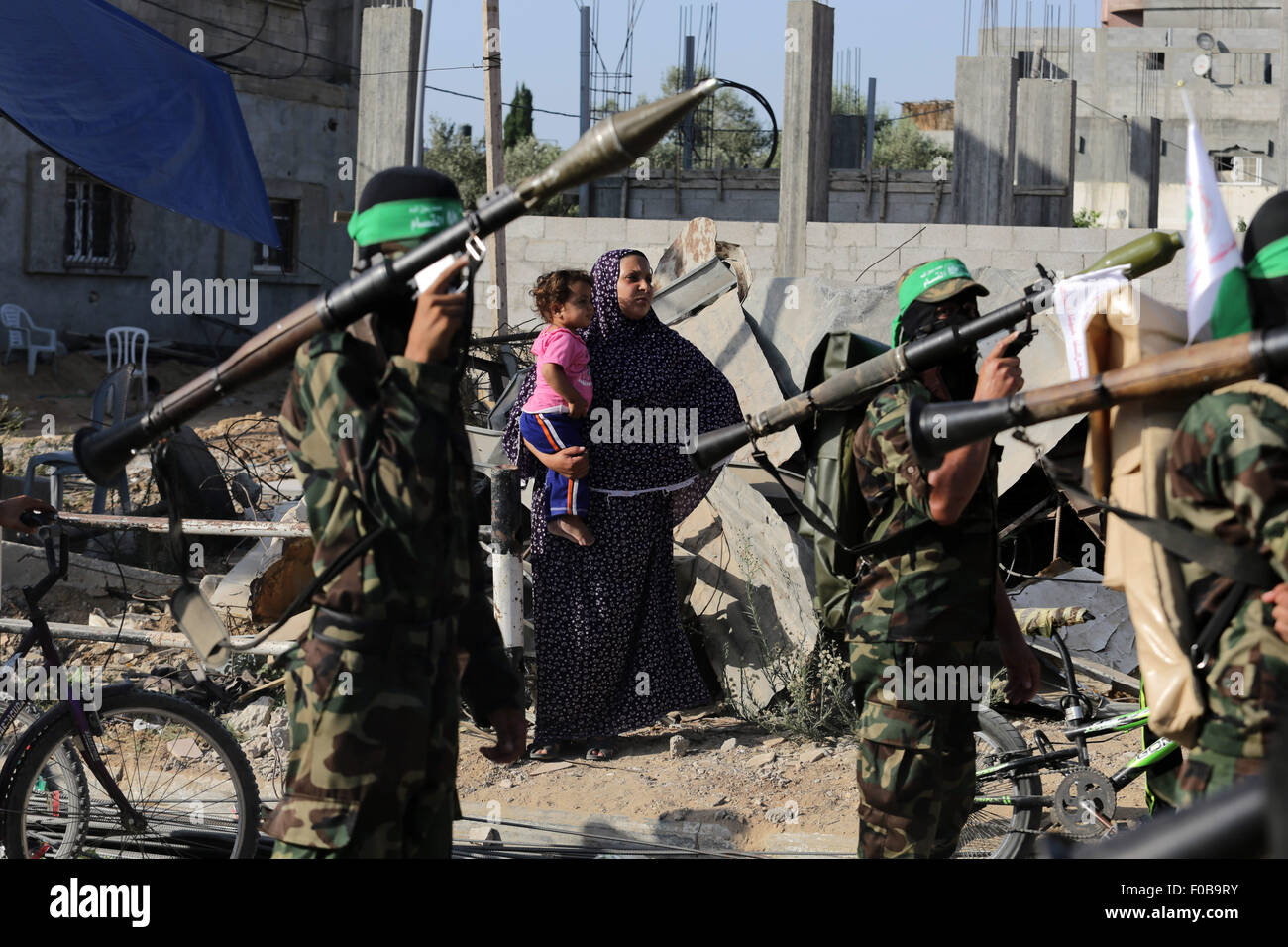 Beit Hanoun, The Gaza Strip, Palestine. 11th Aug, 2015. Palestinian ...