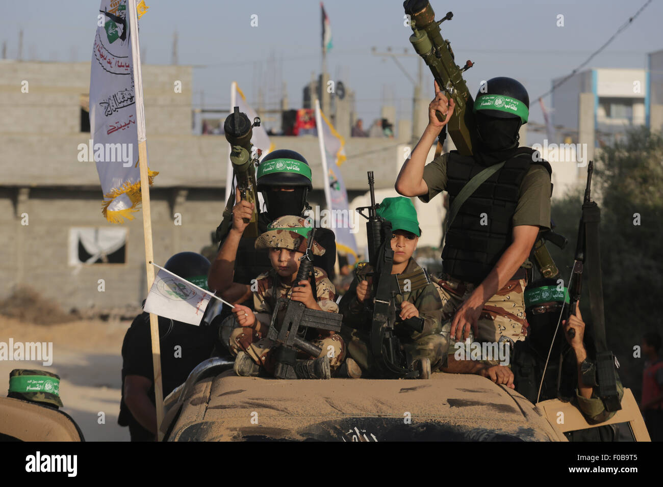 Beit Hanoun, The Gaza Strip, Palestine. 11th Aug, 2015. Palestinian ...