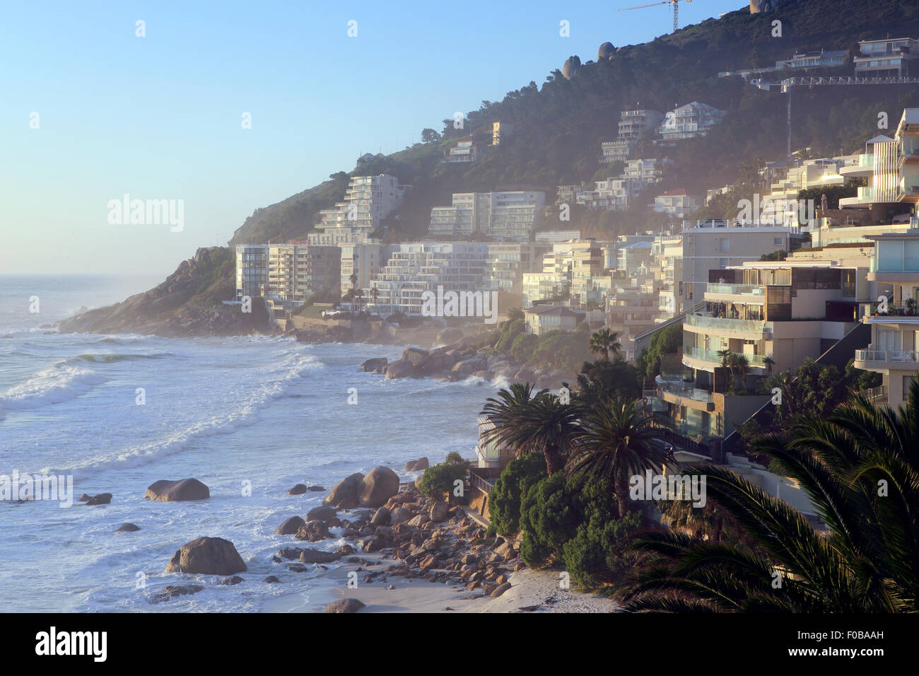 Seaside apartments in Bantry Bay, Cape Town Stock Photo - Alamy