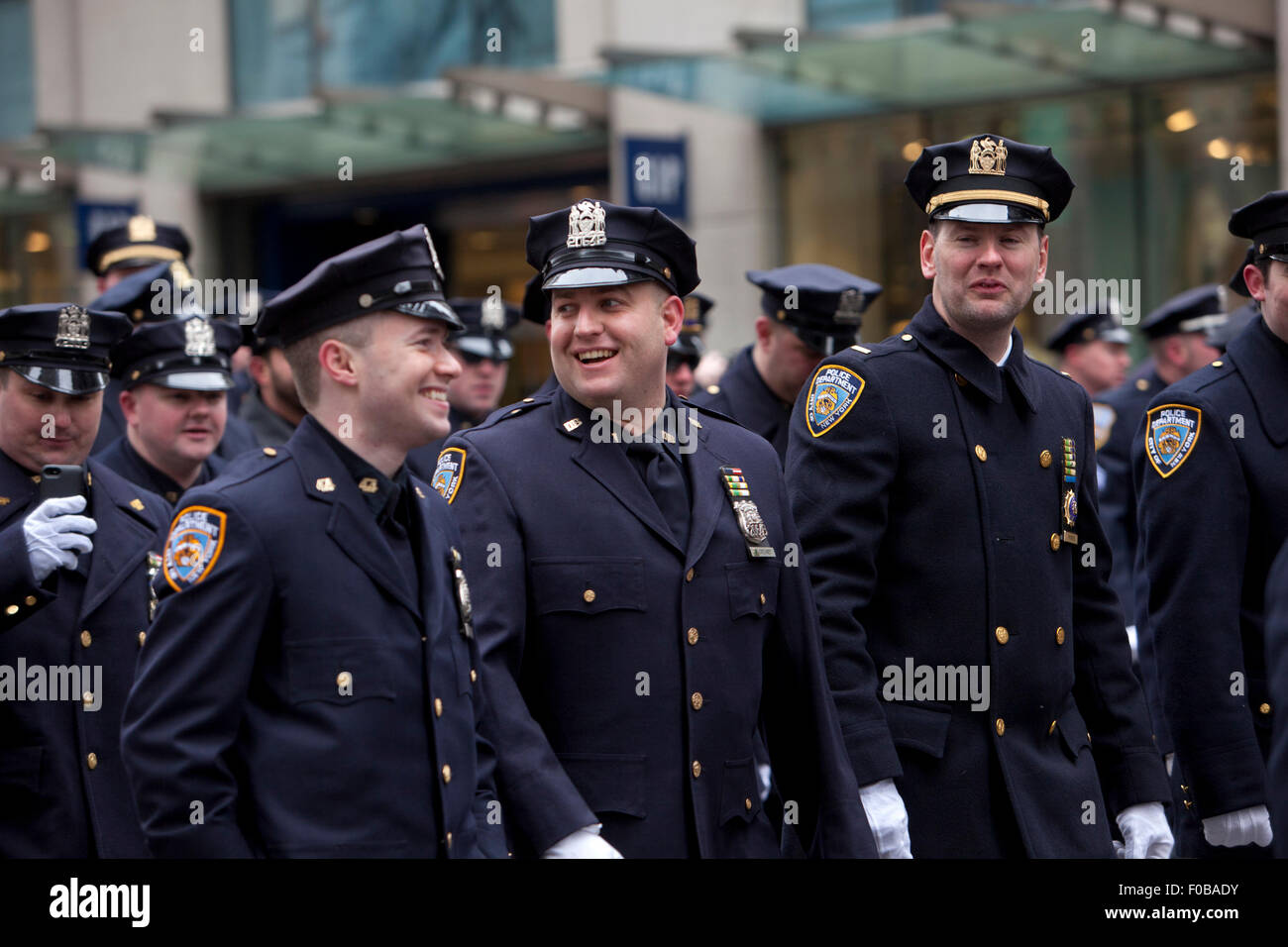 NEW YORK, NY, USA - MAR 17, 2014: The annual St. Patrick's Day Parade ...