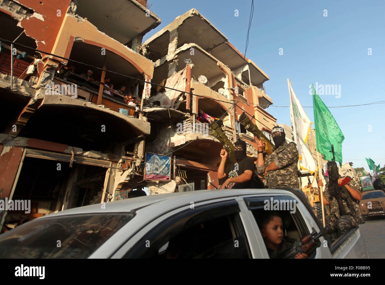 Beit Hanoun, Gaza Strip, Palestinian Territory. 11th Aug, 2015. Members ...