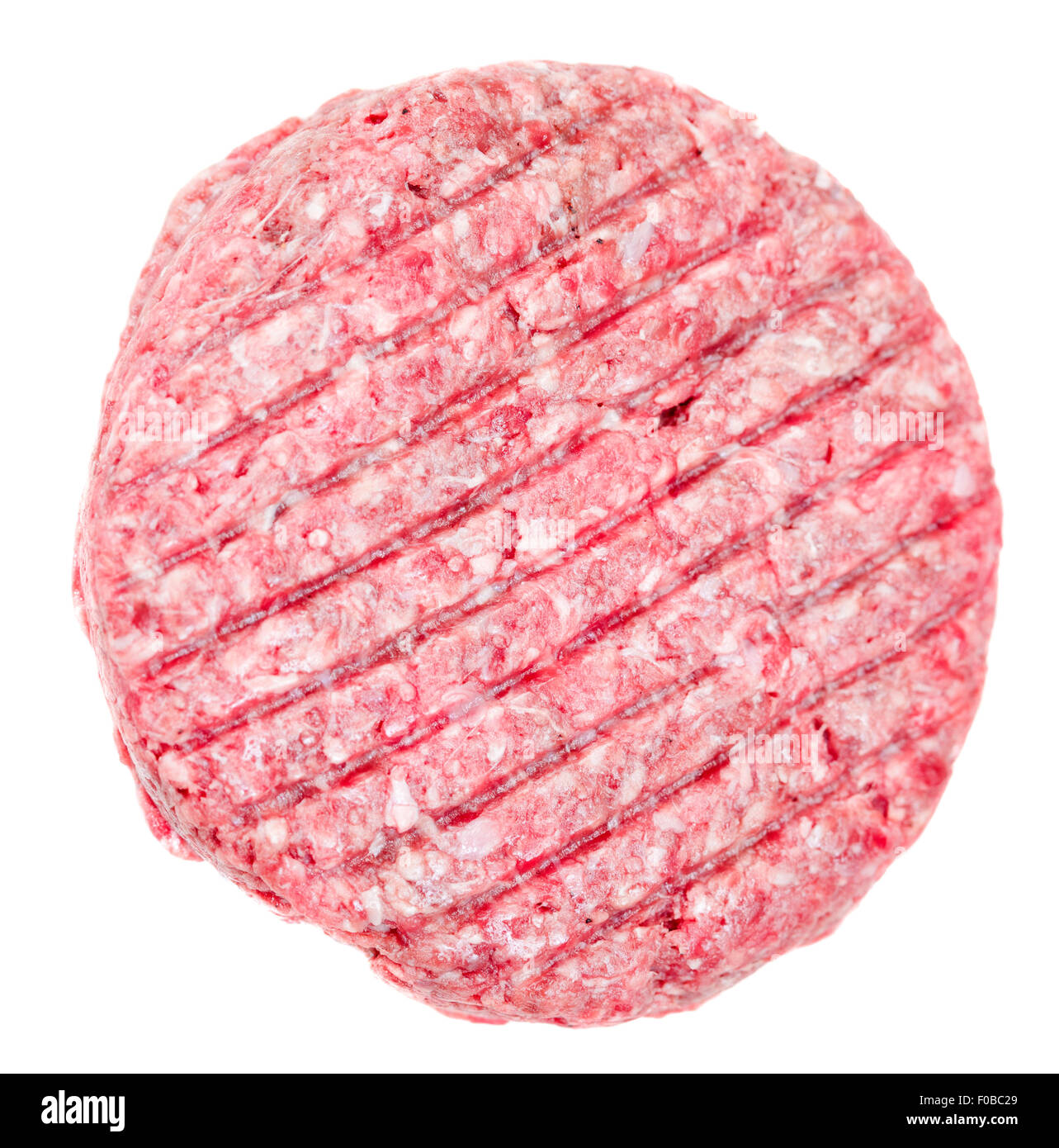 Fresh raw burger patty Stock Photo - Alamy
