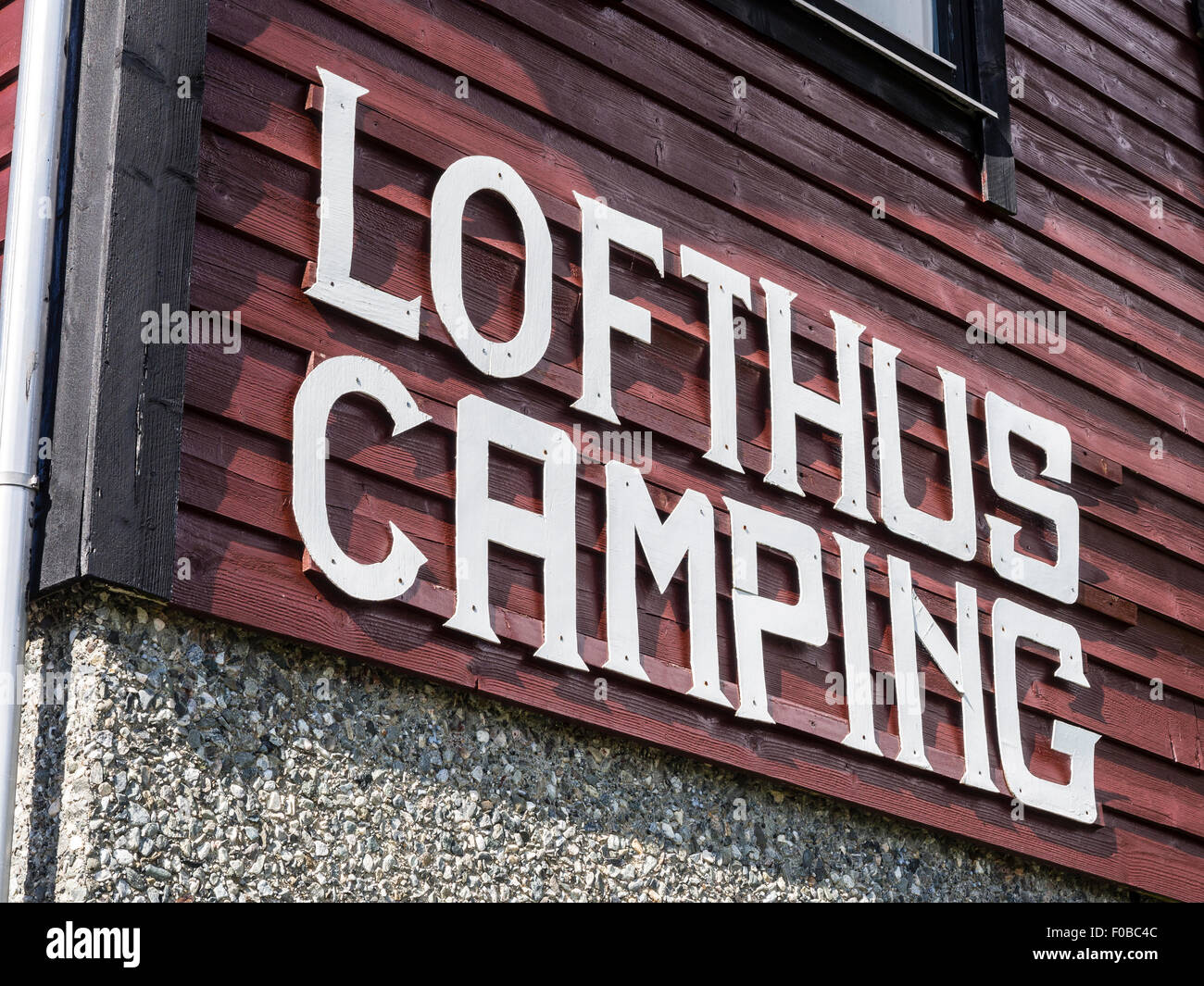 Signs at Camping Lofthus, Hardangerfjord, Norway Stock Photo - Alamy