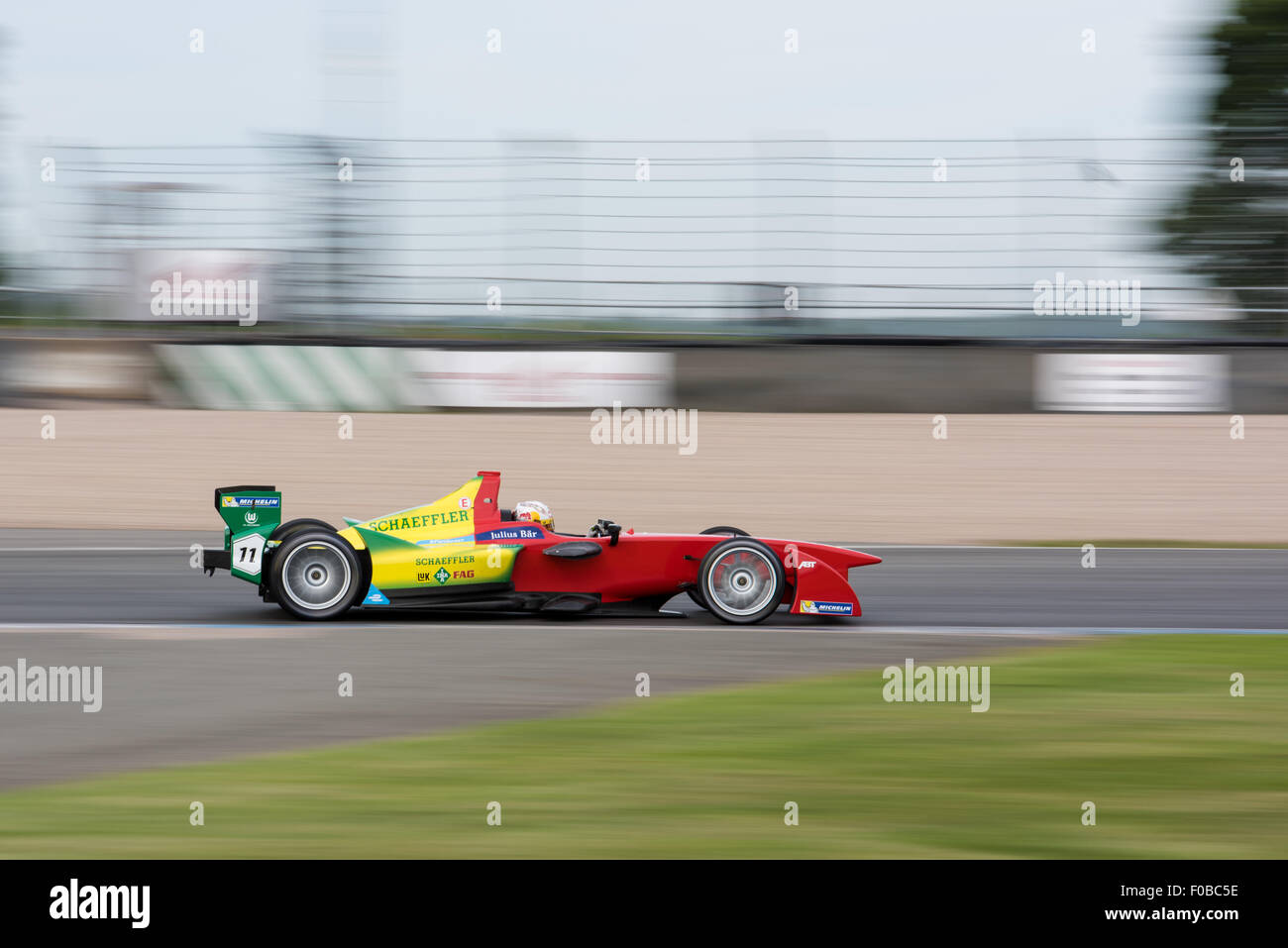 Formula E Racing driver Daniel Abt Testing at Donington Raceway August ...