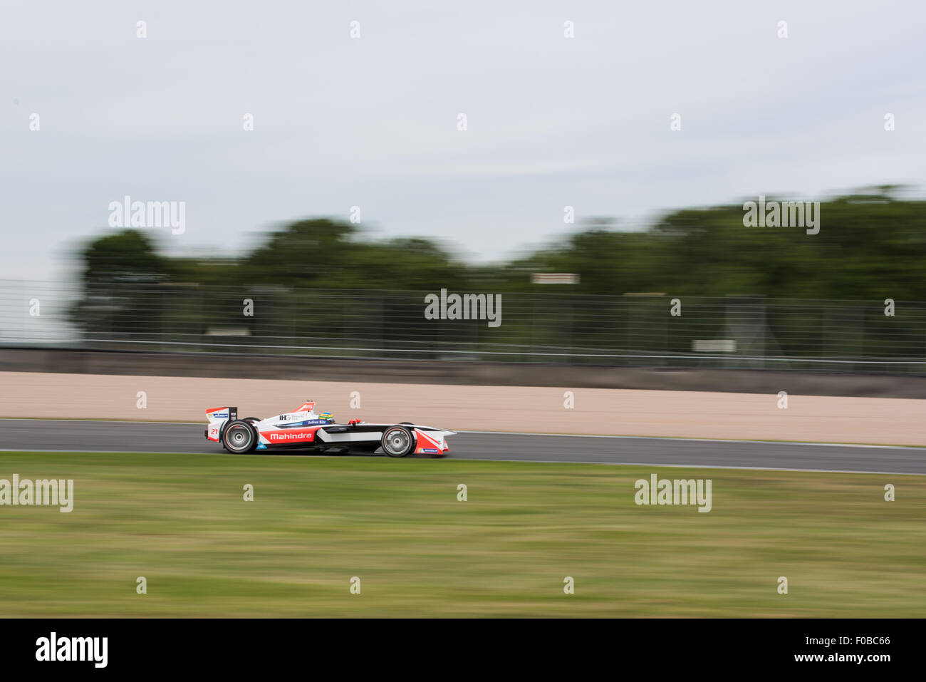 Racing Driver Bruno Senna in a Formula E Electric Racing Car during ...