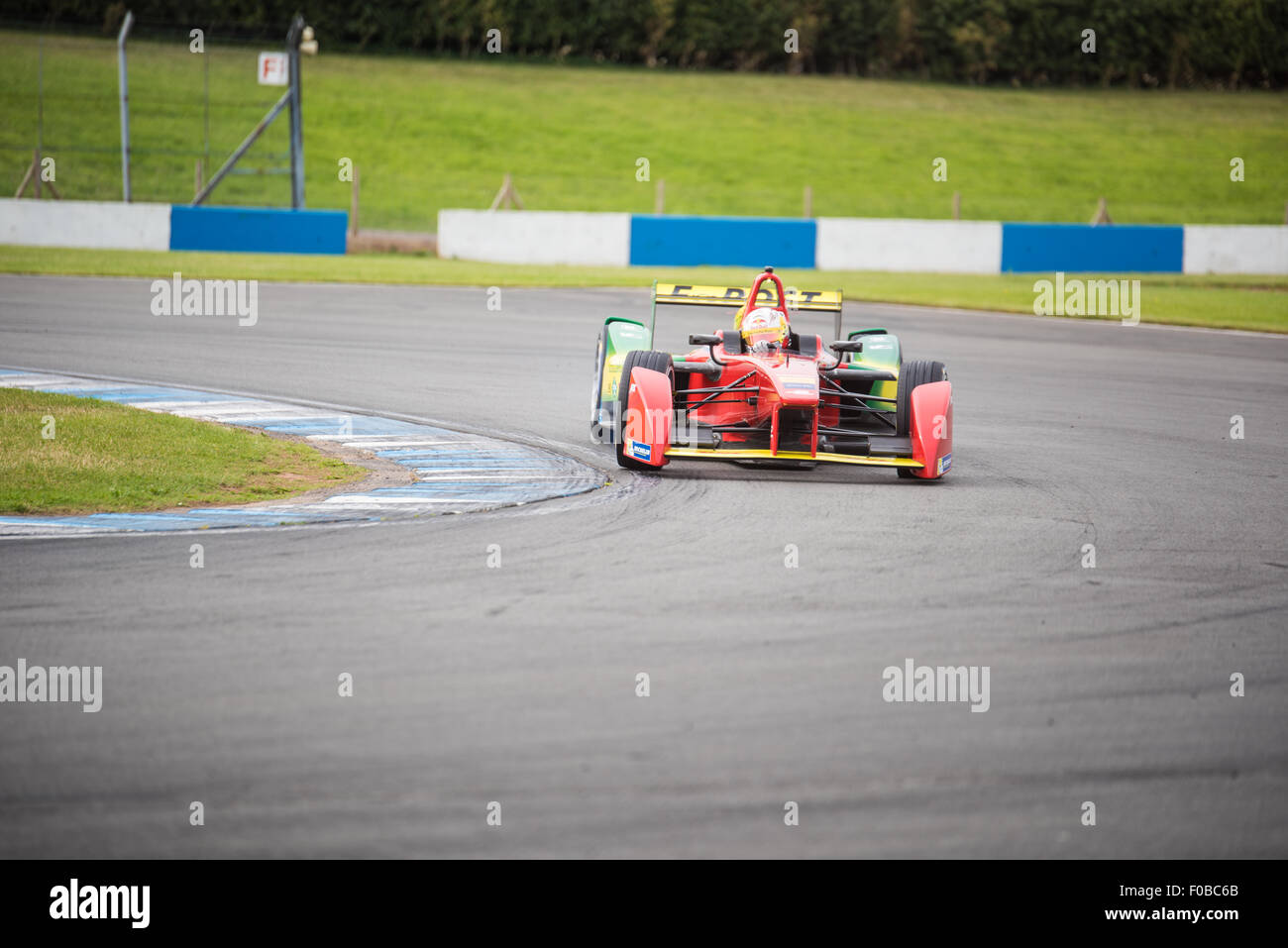 Driver Daniel Abt in a Formula E Electric Racing Car during Testing at ...