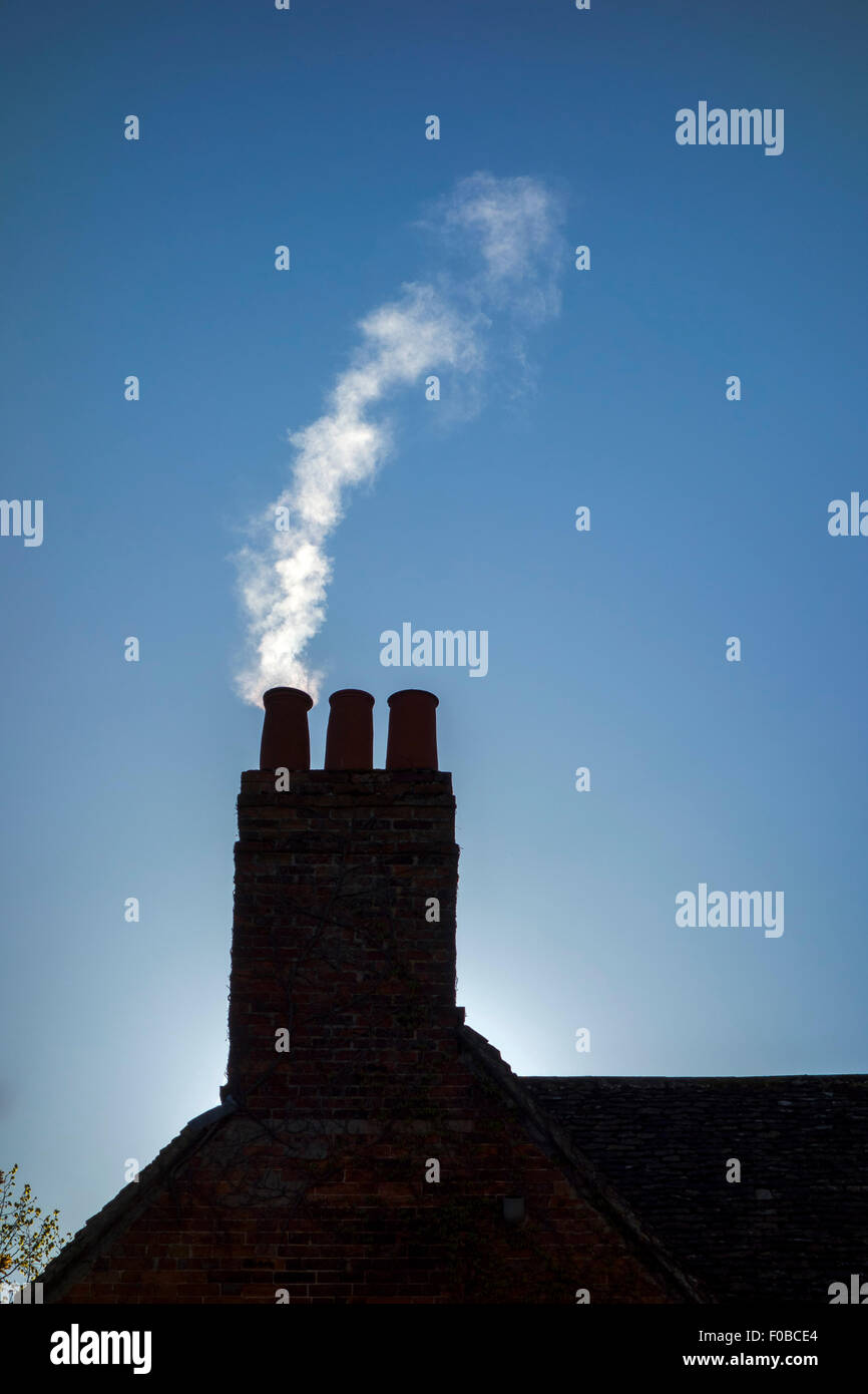 Chimney roof silhouette hi-res stock photography and images - Alamy
