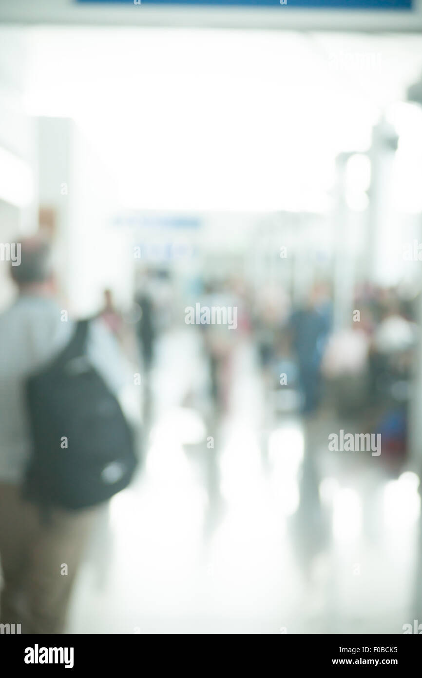 Blurred photo of an airport terminal Stock Photo - Alamy
