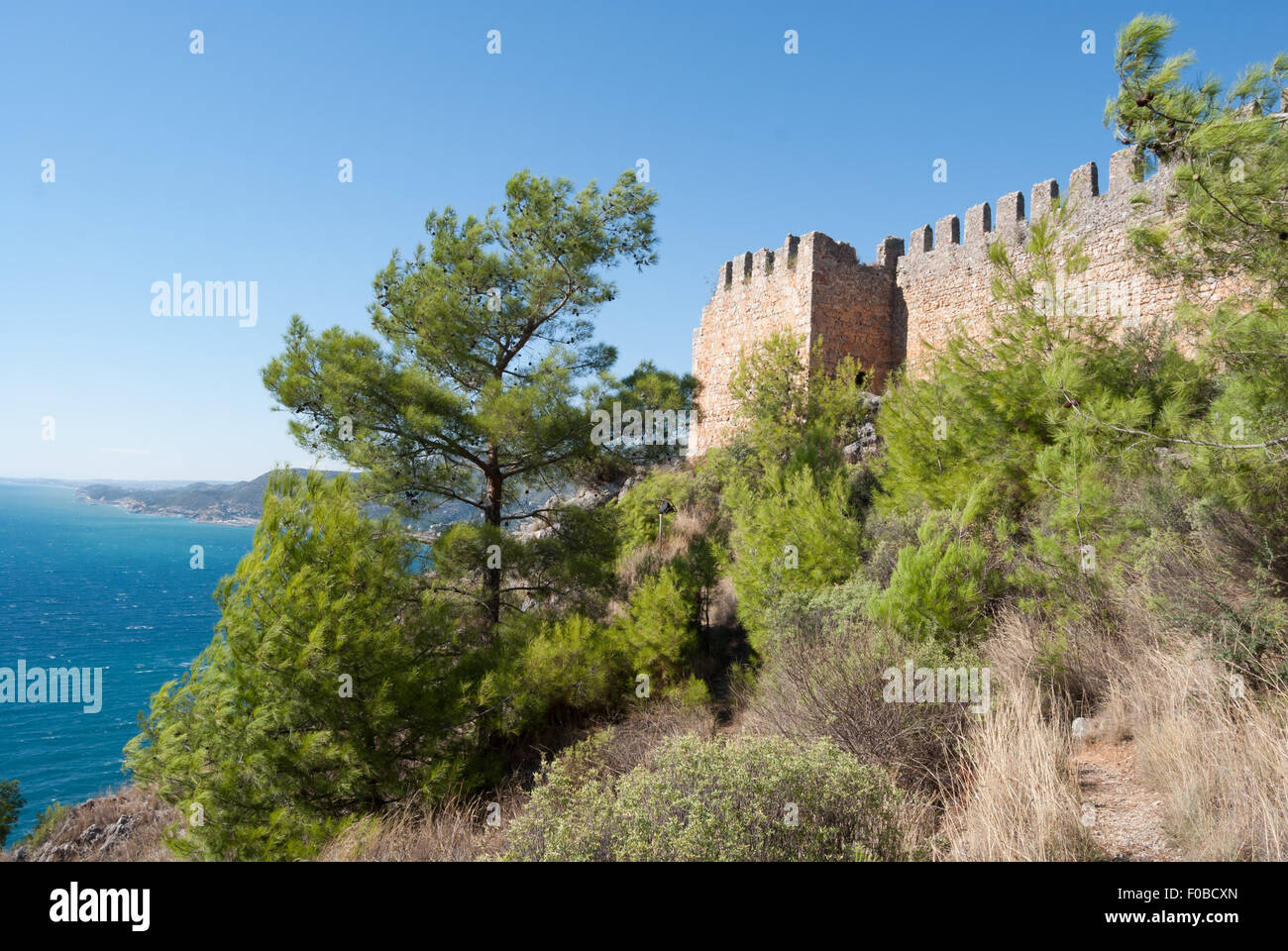 castle of Alanya Stock Photo - Alamy