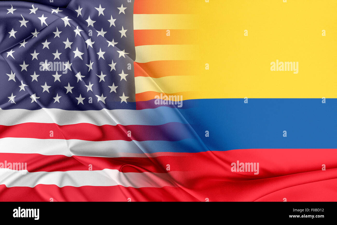 Usa colombia flag hi-res stock photography and images - Alamy