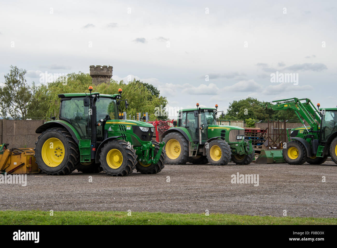John Deere tractor at Donington Raceway UK Stock Photo - Alamy