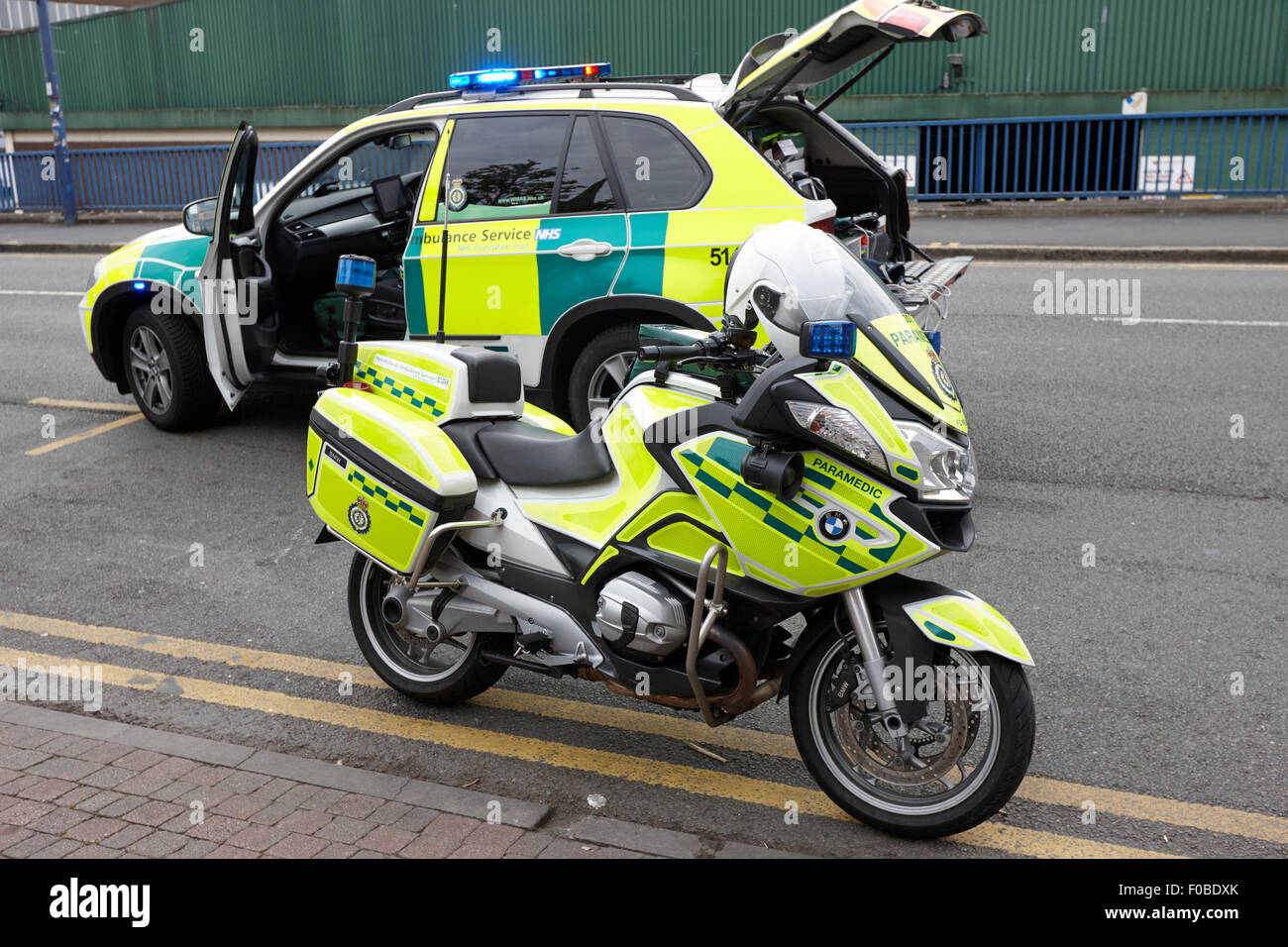 west midlands ambulance service paramedic motorbike and fast response ...