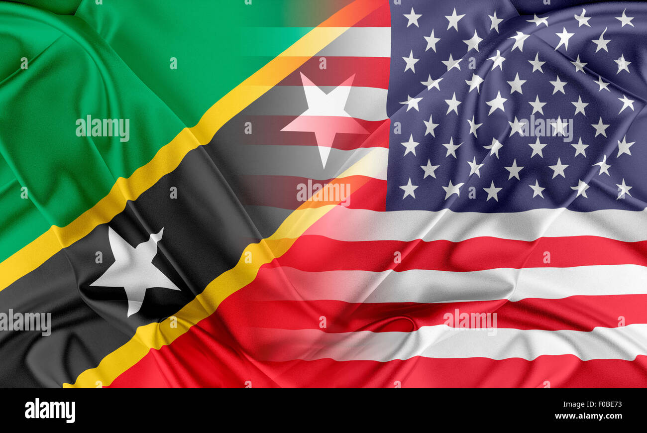 USA and Saint Kitts and Nevis Stock Photo - Alamy
