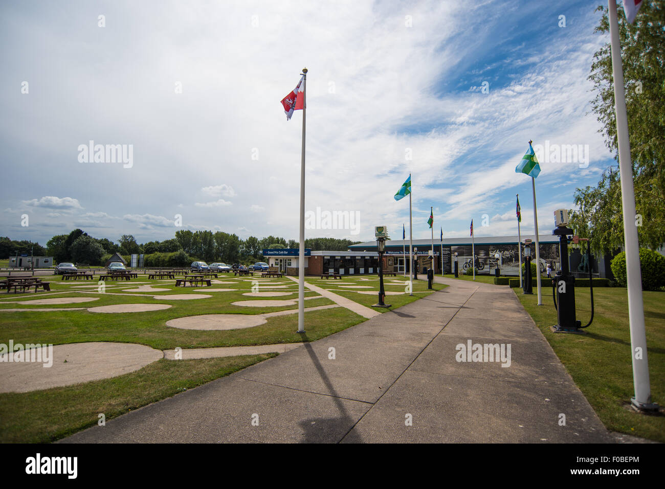 Entrance to Donington Park Raceway Grand Prix Collection Museum Castle ...