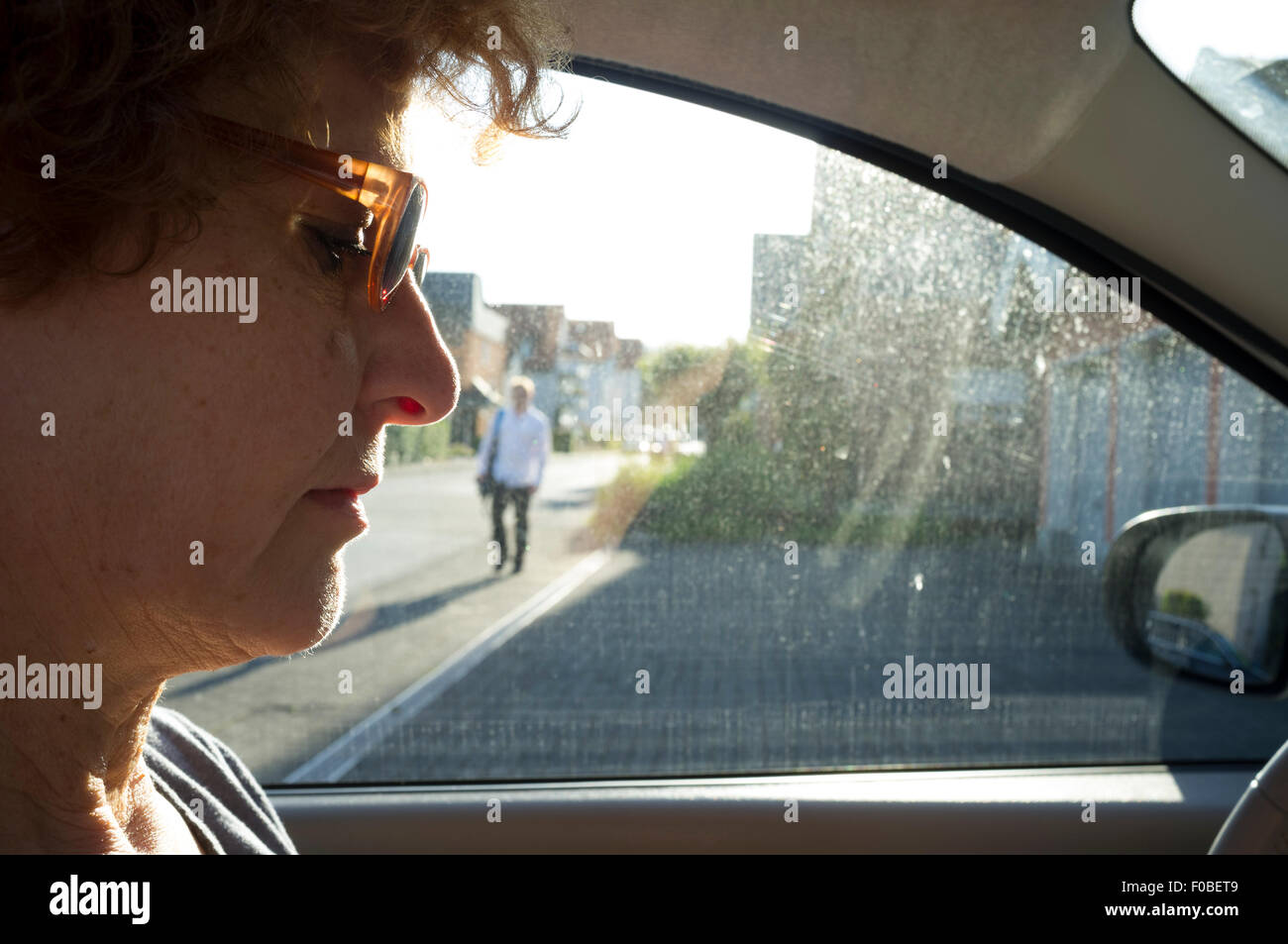 Car junction driver hi-res stock photography and images - Alamy