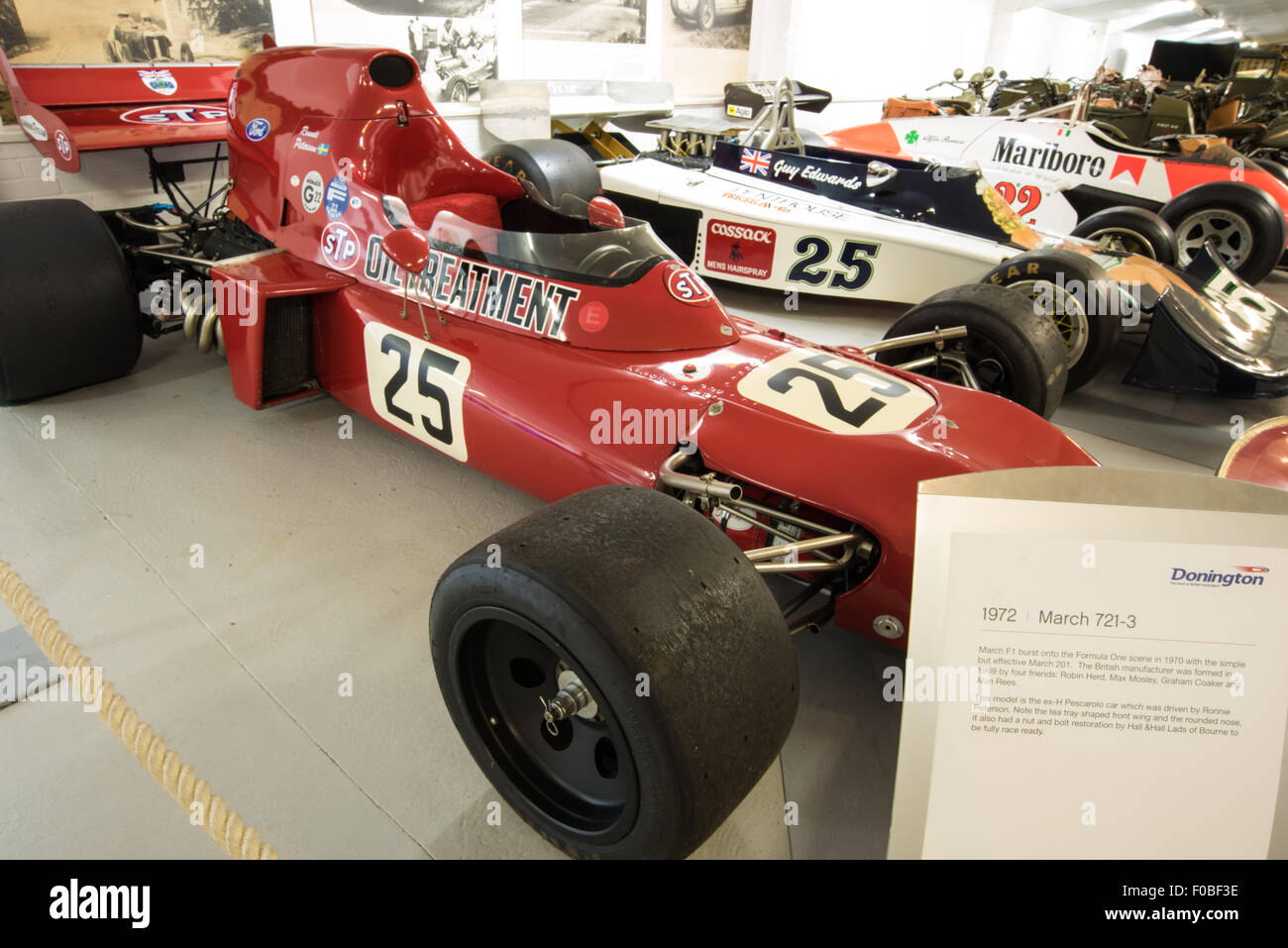 1972 March 721-3 driven by Ronnie Peterson on display at the Museum of ...