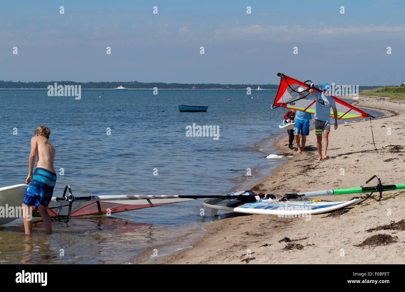 Windsurfing windsurf sea wind sail coast hi-res stock photography and ...