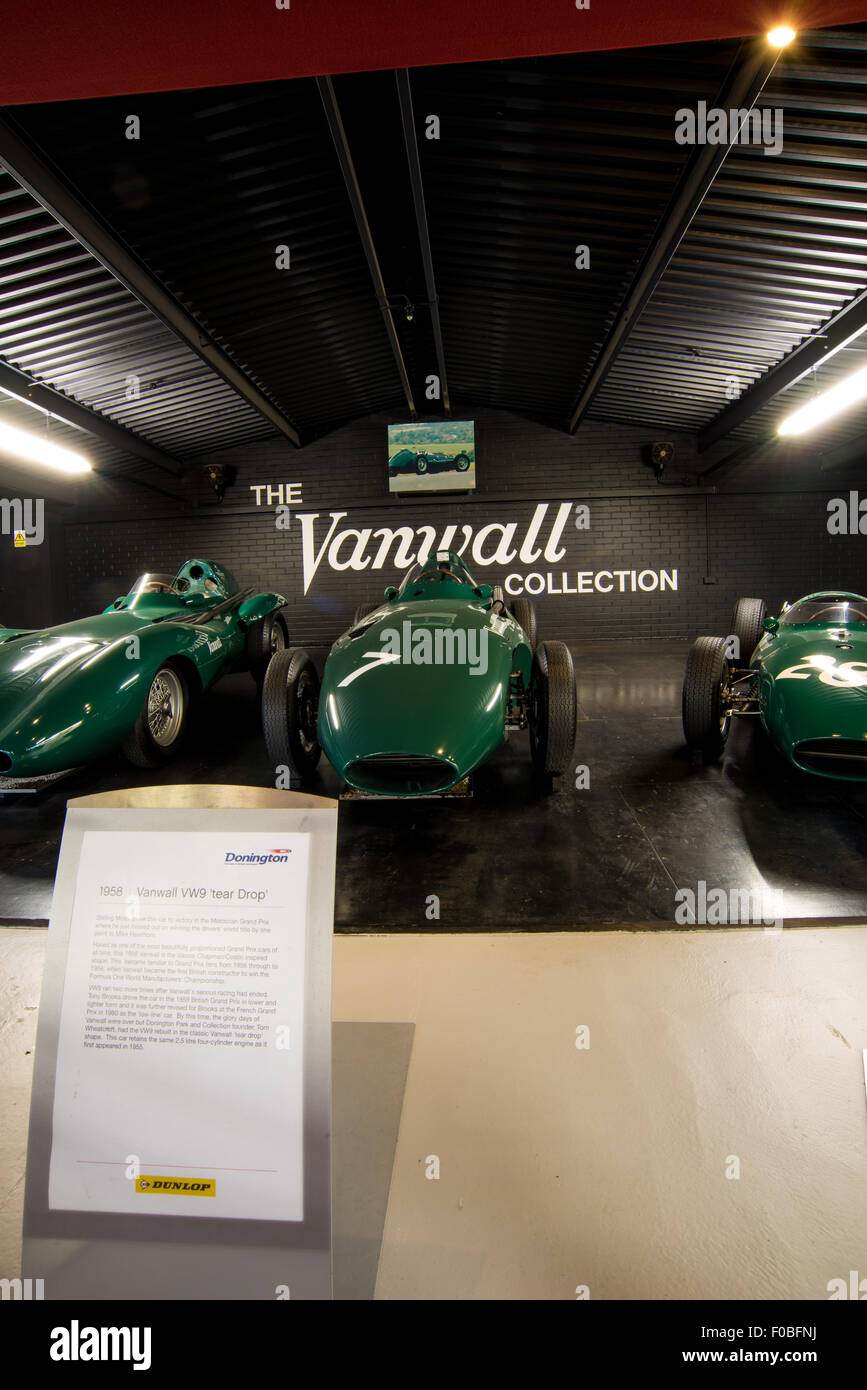 1958 Vanwall VW9 Teardrop driven by Stirling Moss on display at the ...