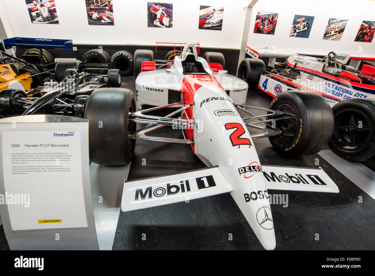 1999 Penske PC-27 Mercedes on display at the Museum of Donington ...