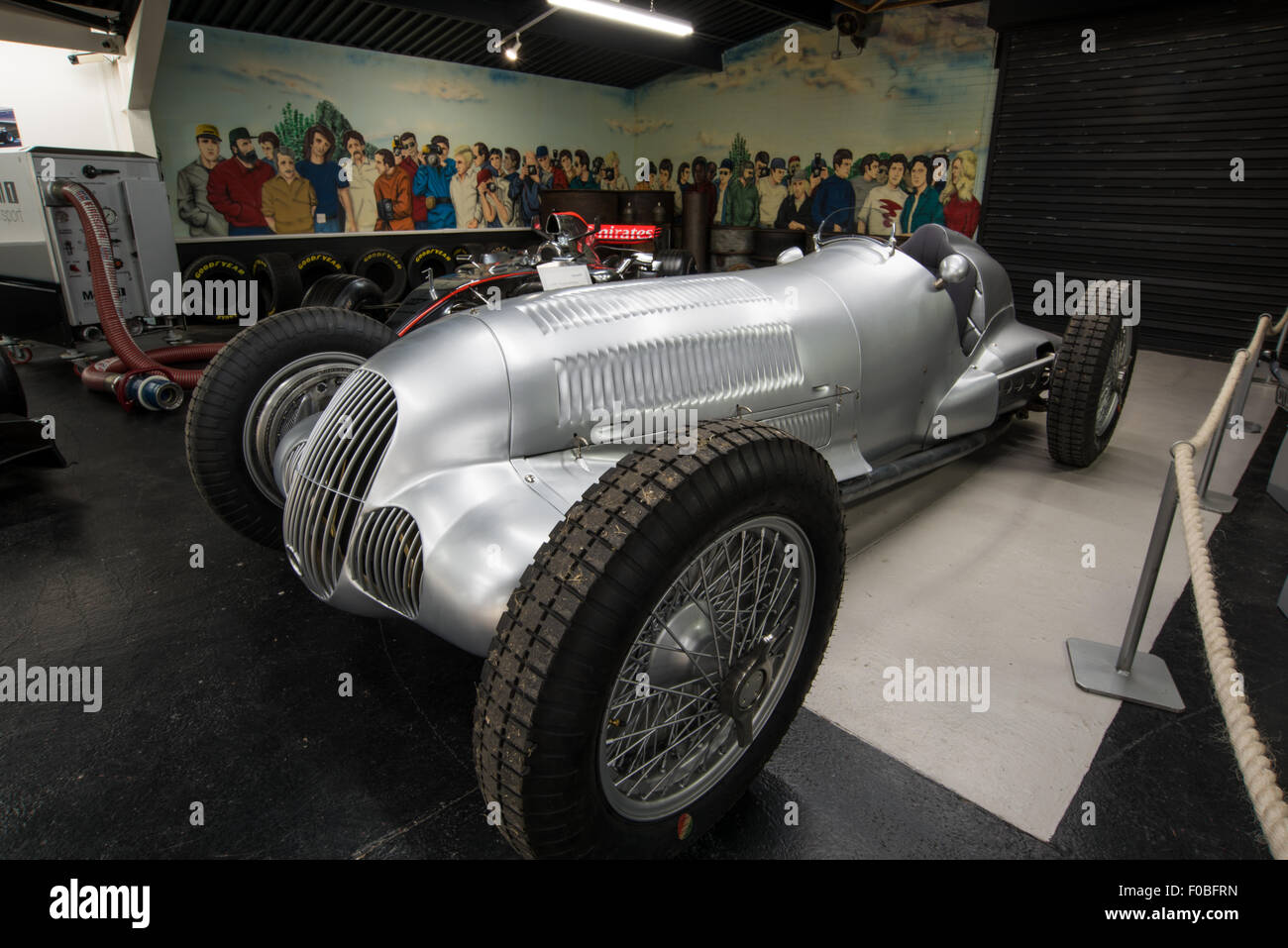 1937 Grand Prix Mercedes on display at the Museum of Donington Raceway ...