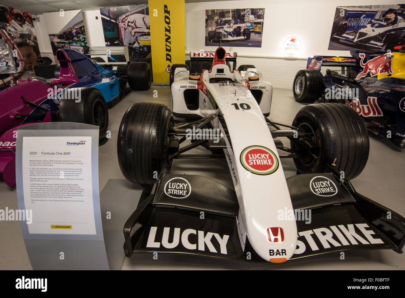2001 Formula 1 Bar on display at the Museum of Donington Raceway ...