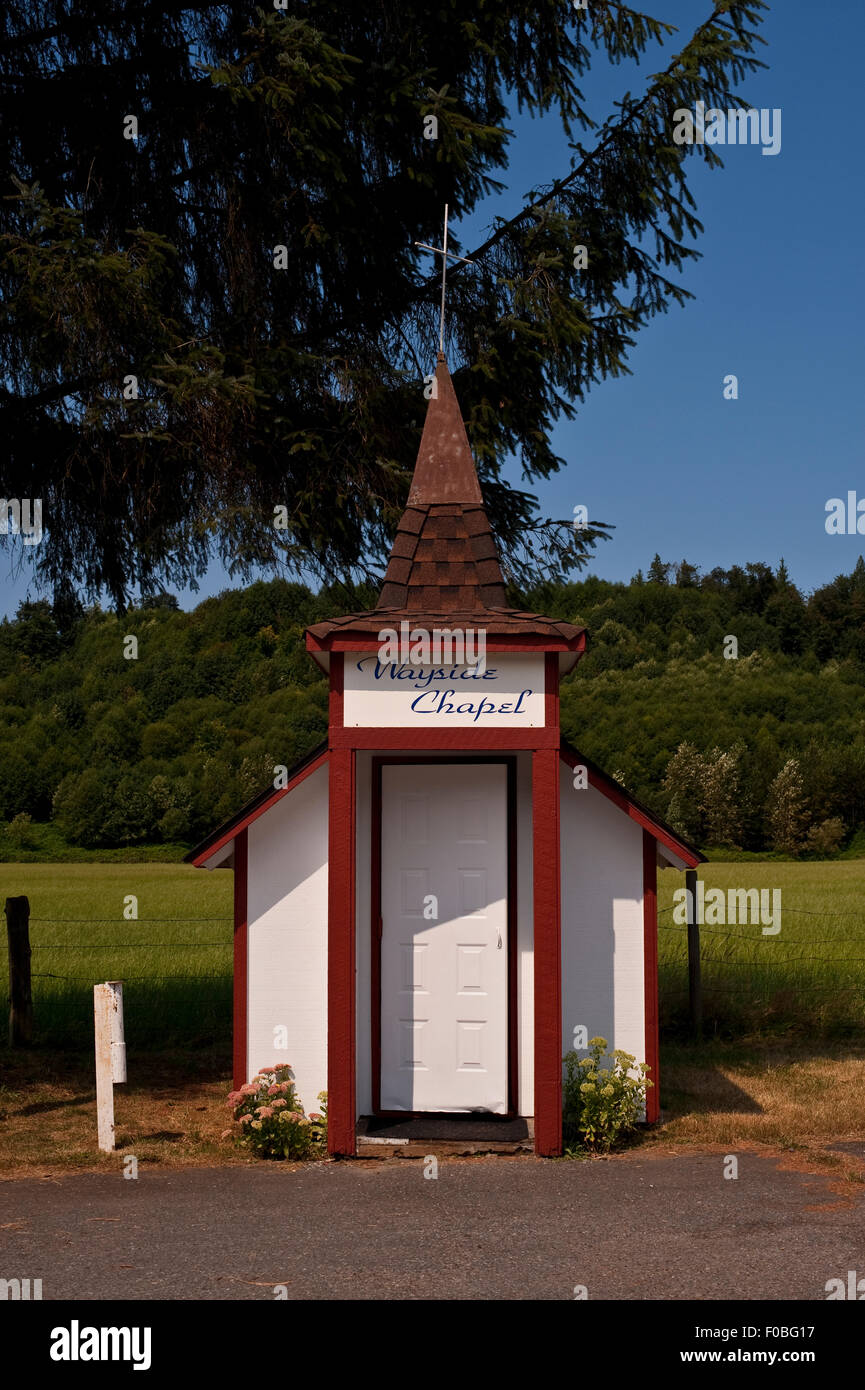 Famous roadside Chapel along Highway 2 Washington State Stock Photo - Alamy