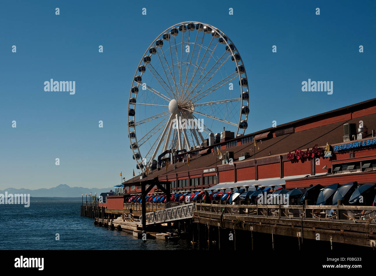 Retro image Summer time fun bright sunny day with blue skies along ...