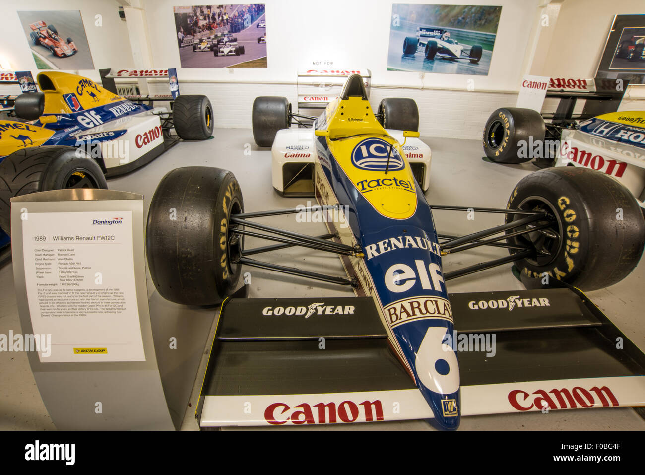 1989 Williams Renault FW12C driven by Patrese and Boutsen at the Museum ...