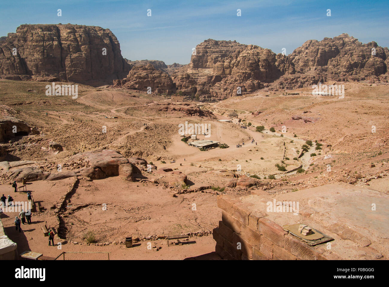 Petra landscape with tipical cave. Jordan Stock Photo - Alamy