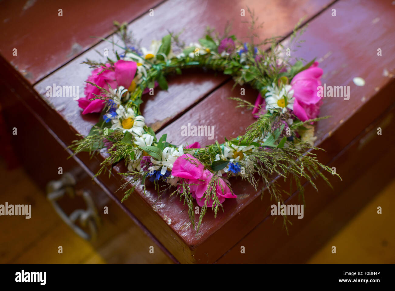 Ligo wearth. Midsummer celebrating in june.Celebrating of midsummer ...