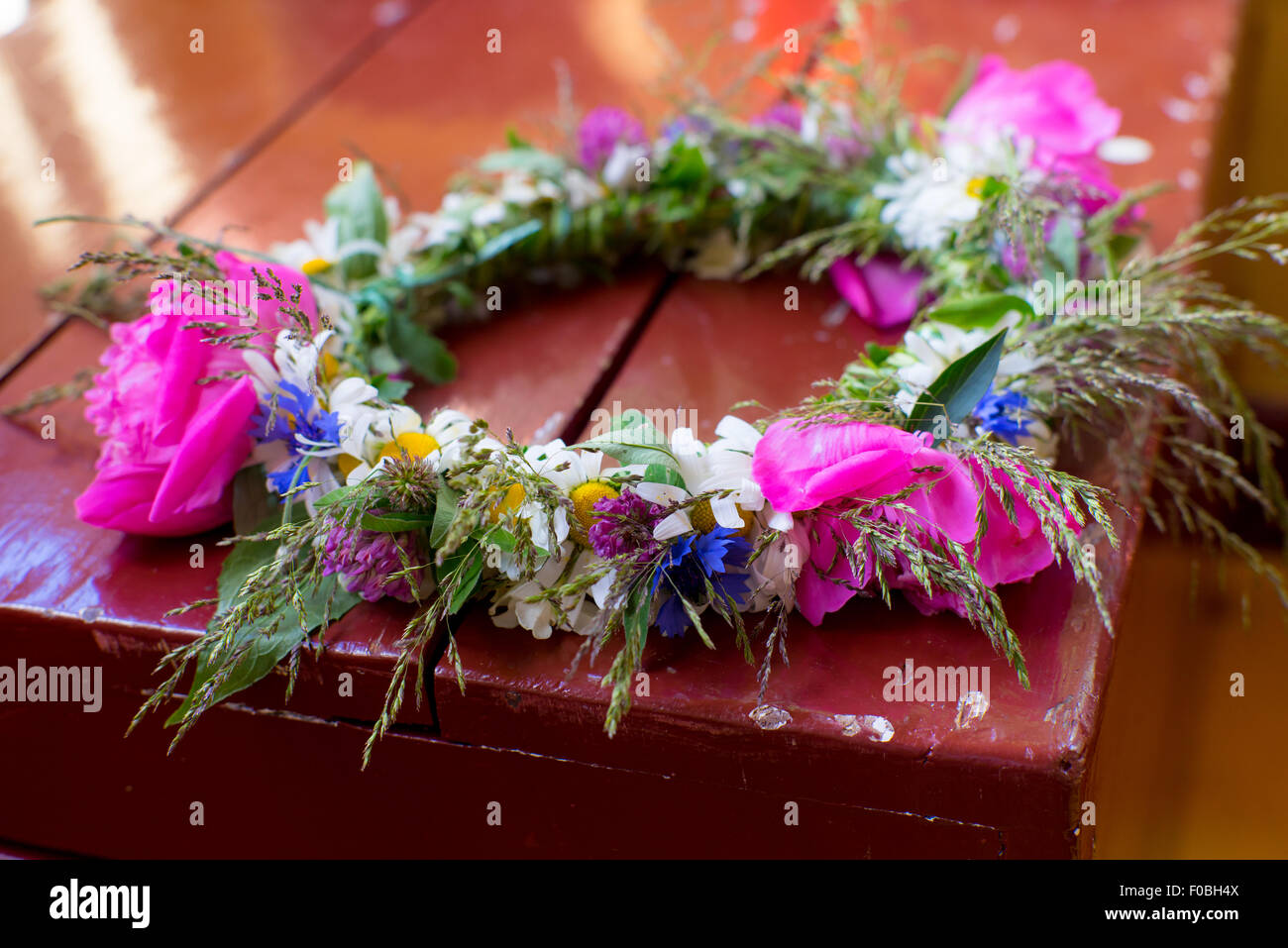 Ligo wearth. Midsummer celebrating in june.Celebrating of midsummer ...