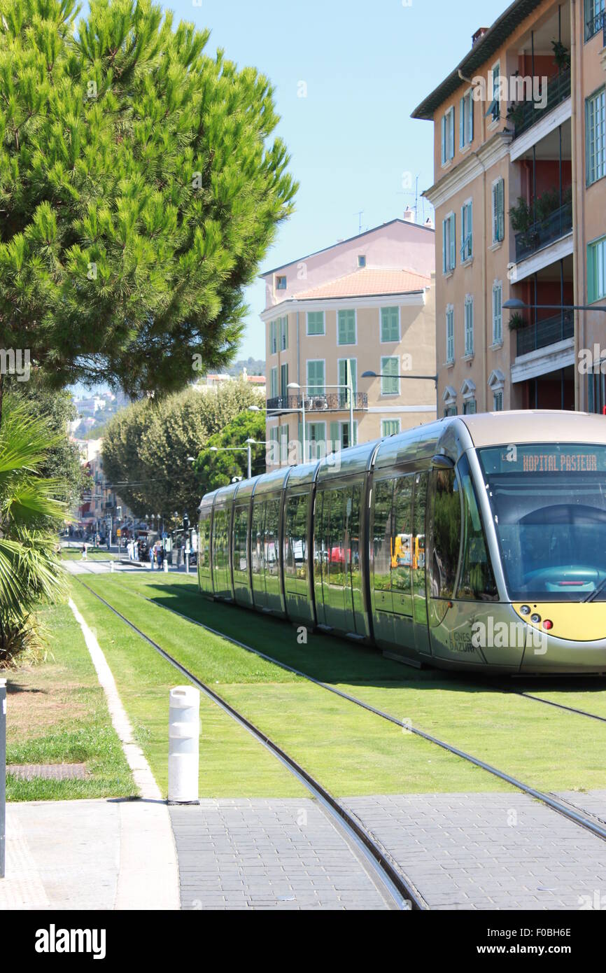 Tram nice france hi-res stock photography and images - Alamy