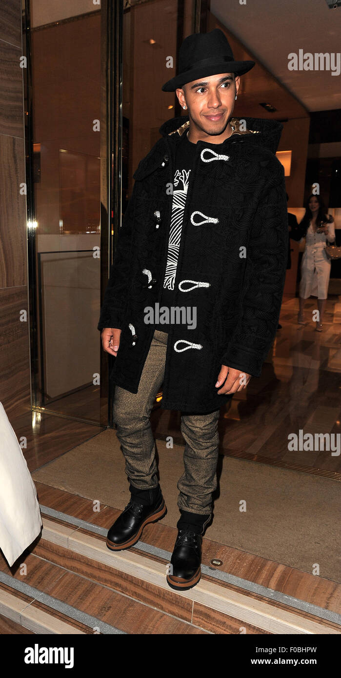 Louis Vuitton private dinner party in Mayfair Featuring: Lewis Hamilton ...