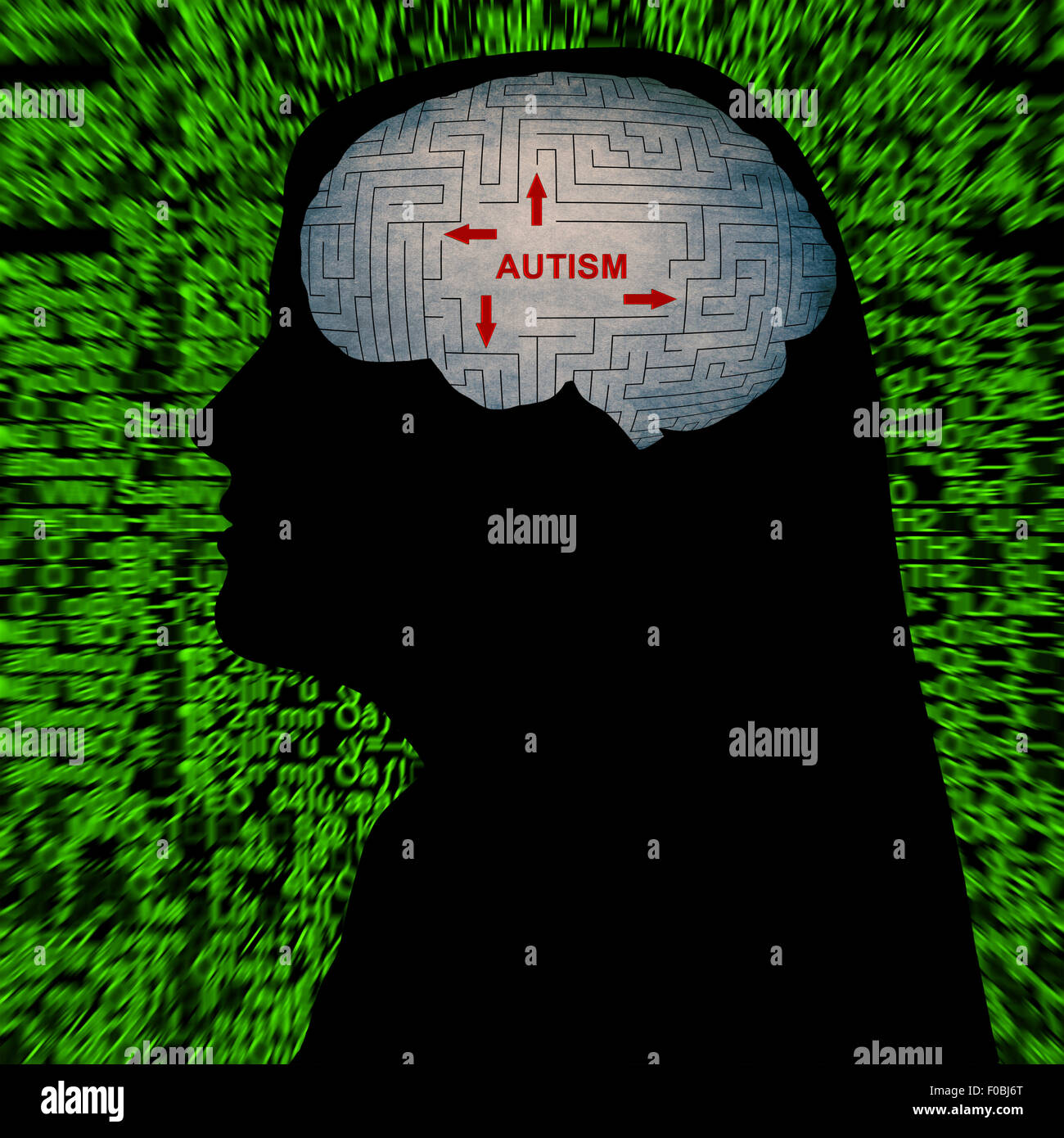 Autism mind concept Stock Photo - Alamy