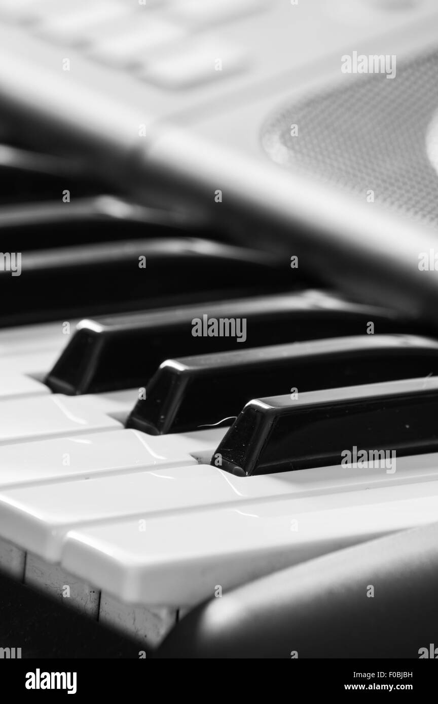 Electric piano's keyboard Stock Photo - Alamy