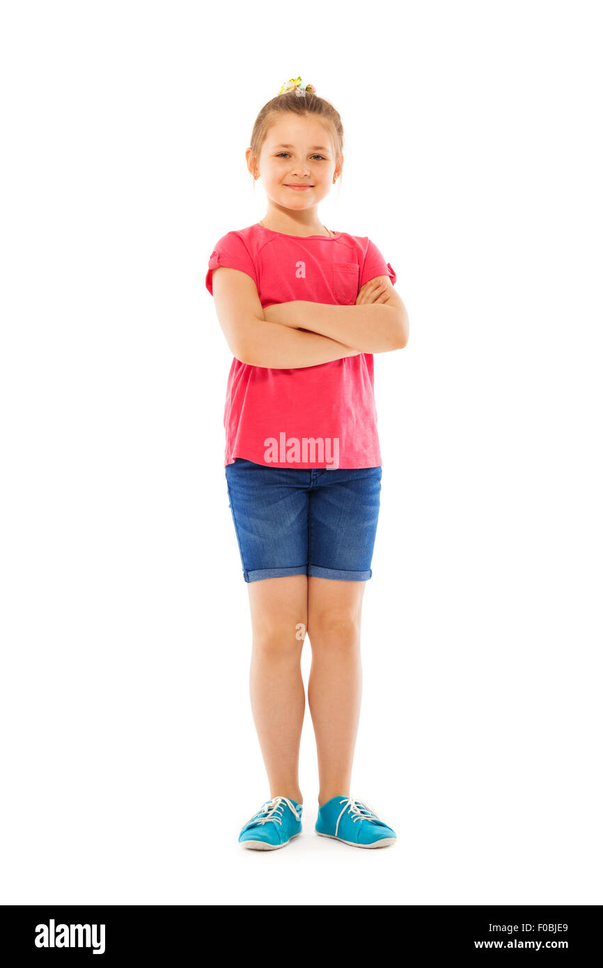 Beautiful Caucasian girl full height portrait Stock Photo - Alamy