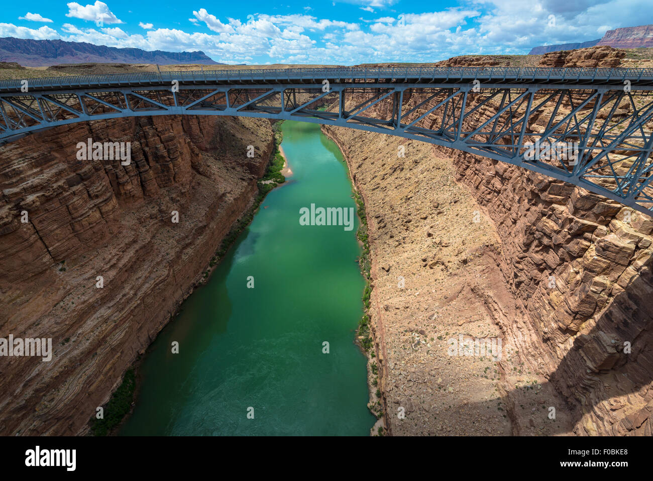 Navajo Steel Arch Highway Bridge Arizona Stock Photo - Alamy