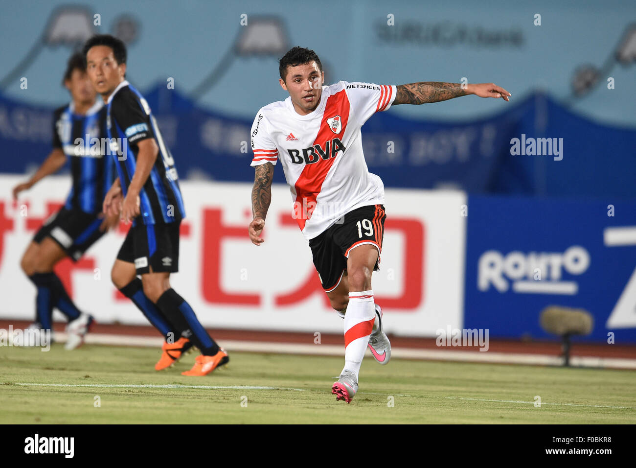 Osaka, Japan. 11th Aug, 2015. Tabare Viudez (River), August 11, 2015 ...