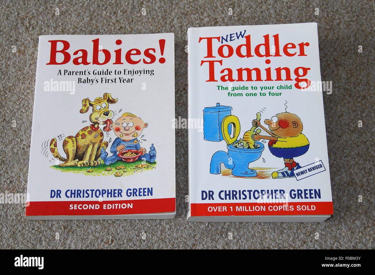 Books about Babies and Toddler by Dr Christopher Green Stock Photo - Alamy