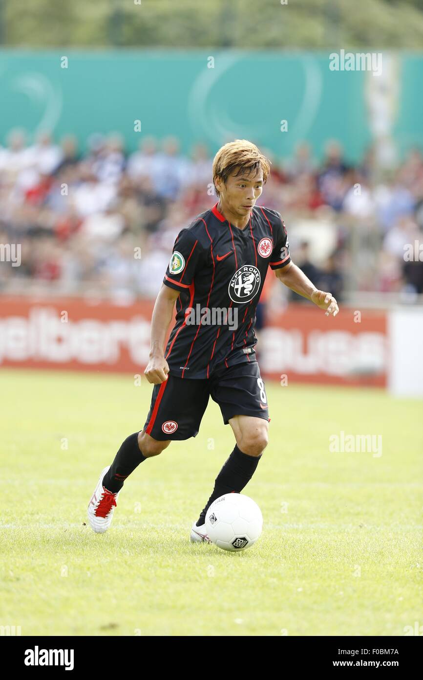 Bremen, Germany. 8th Aug, 2015. Takashi Inui (Frankfurt) Football ...