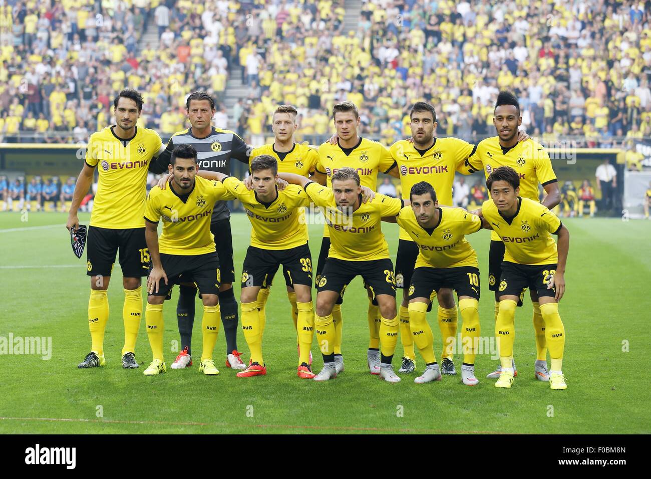 Dortmund, Germany. 6th Aug, 2015. Dortmund team group line-up (Dortmund ...