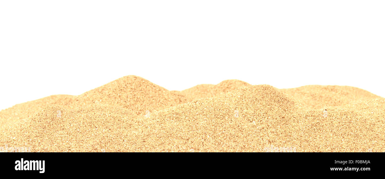 sand pile isolated on white background Stock Photo - Alamy