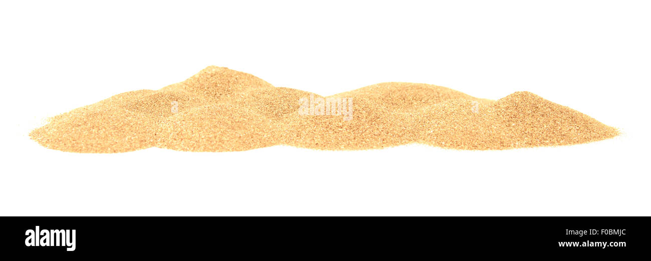 sand pile isolated on white background Stock Photo - Alamy