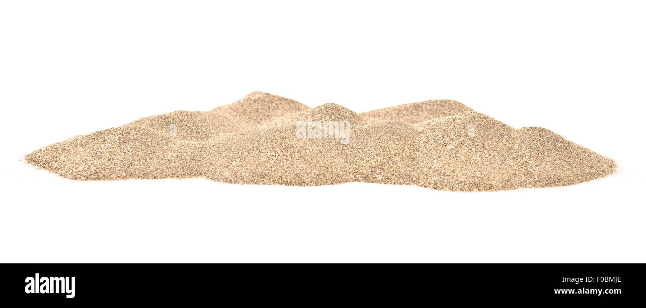 sand pile isolated on white background Stock Photo - Alamy