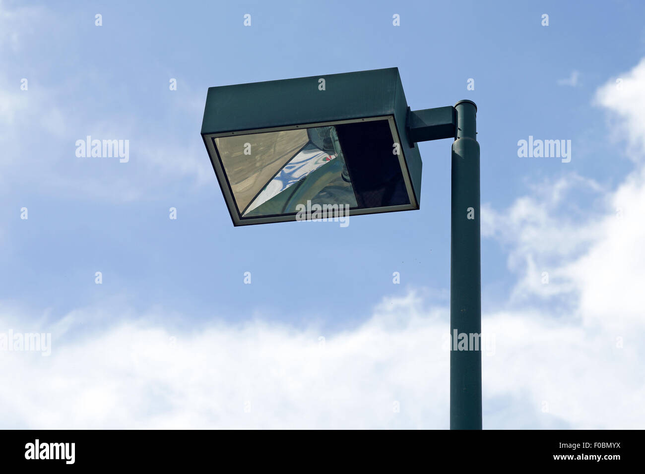 light post on beautiful sky background Stock Photo - Alamy