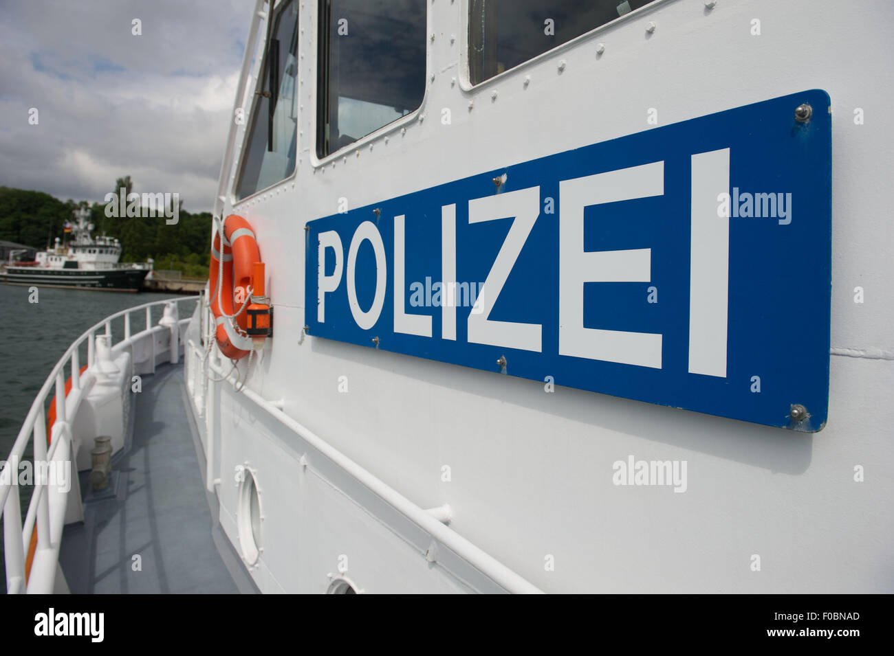 Sassnitz, Germany. 29th July, 2015. Police coastal squad boat "Granitz ...
